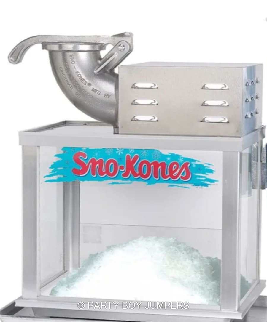 Sno Cone Machine Party Rentals Jumpers w Slide Water Slides obstacles table in All San Fernando Valley Simi Valley Surrounding Areas PARTY BOY JUMPERS